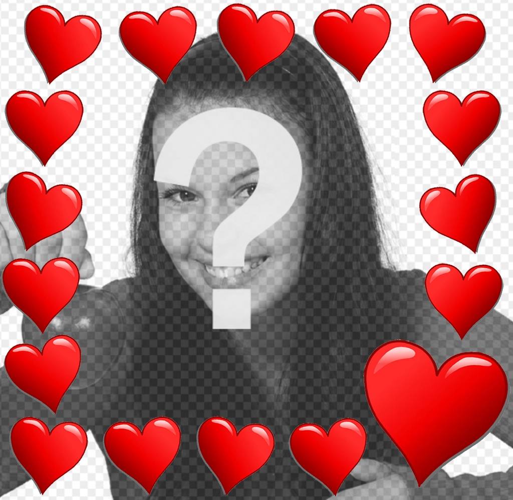 Cadres photo de coeurs - Photoeffets